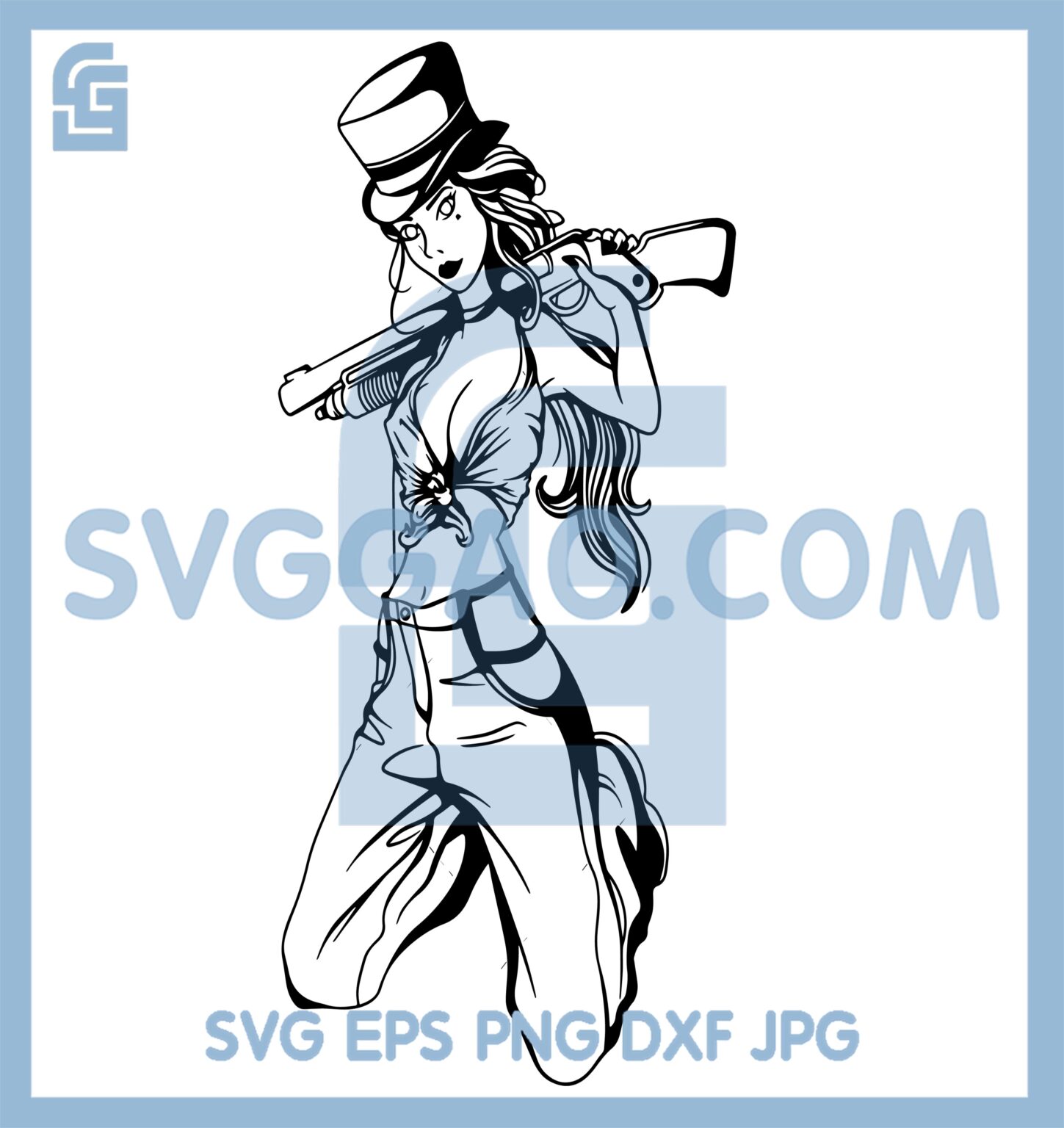 Gangster Girl Hnads Gun Svg, Cowgirl Svg, Bad Girl Svg, Girl Svg, Sexy ...