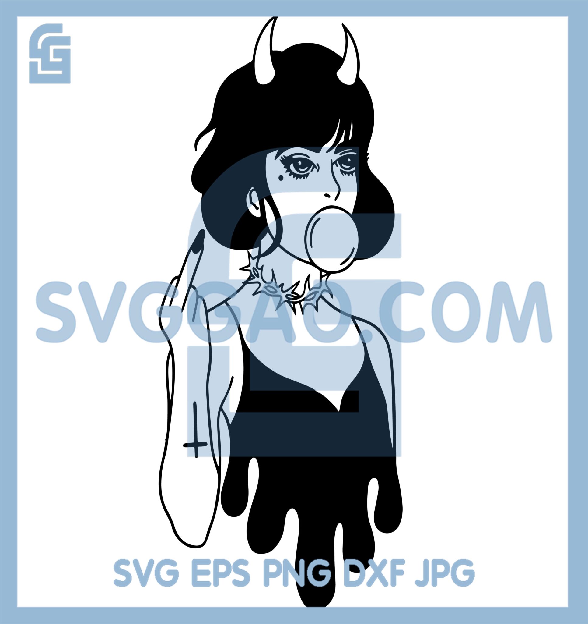 Baddie Svg, Baddie Girl Svg, Baddie Middle Finger Girl Svg – SVGGAO