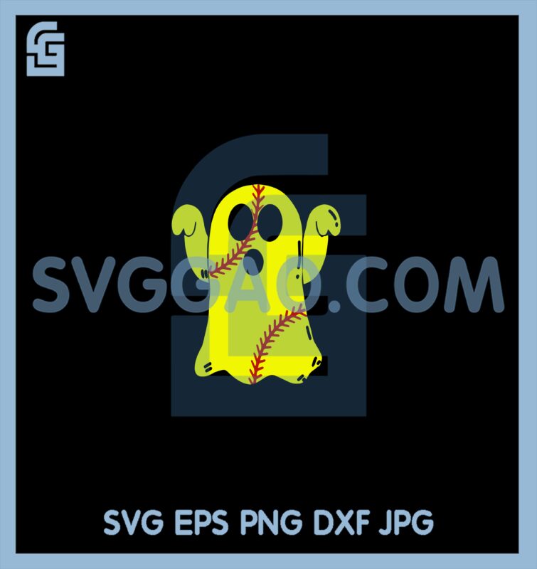 Baseball Ghost Boo Halloween Svg, Baseball Halloween Svg – SVGGAO
