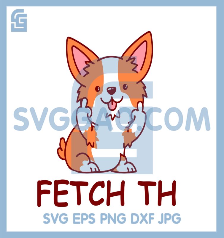 Corgi Dog Mug Middle finger Svg, Corgi Dog Mug Svg, Dog Cute Middle ...