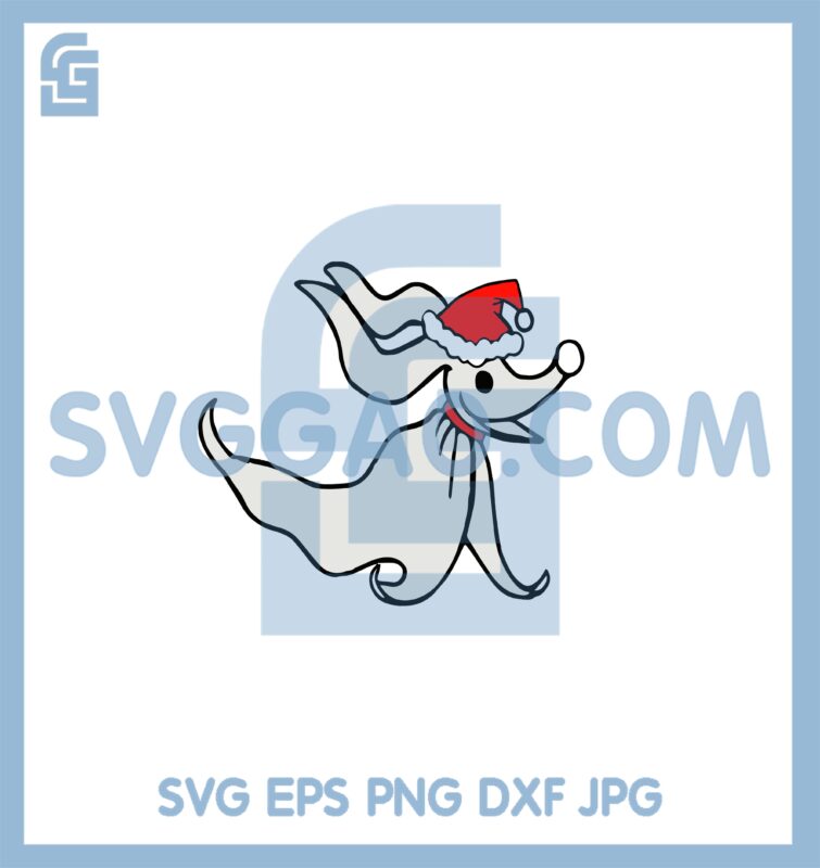 Christmas Chibi Zero Dog Svg, Entertainment Santa Hat Svg, Chibi Zero Svg