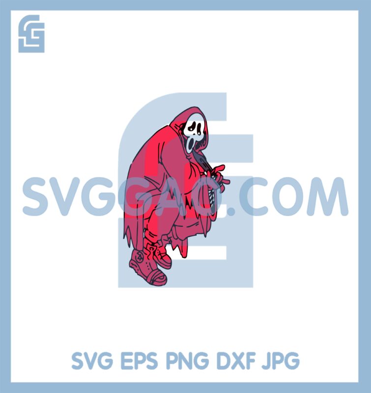 Halloween Scream Red Suit Svg, Scream Red Suit Svg, Ghostface Red Suit Svg