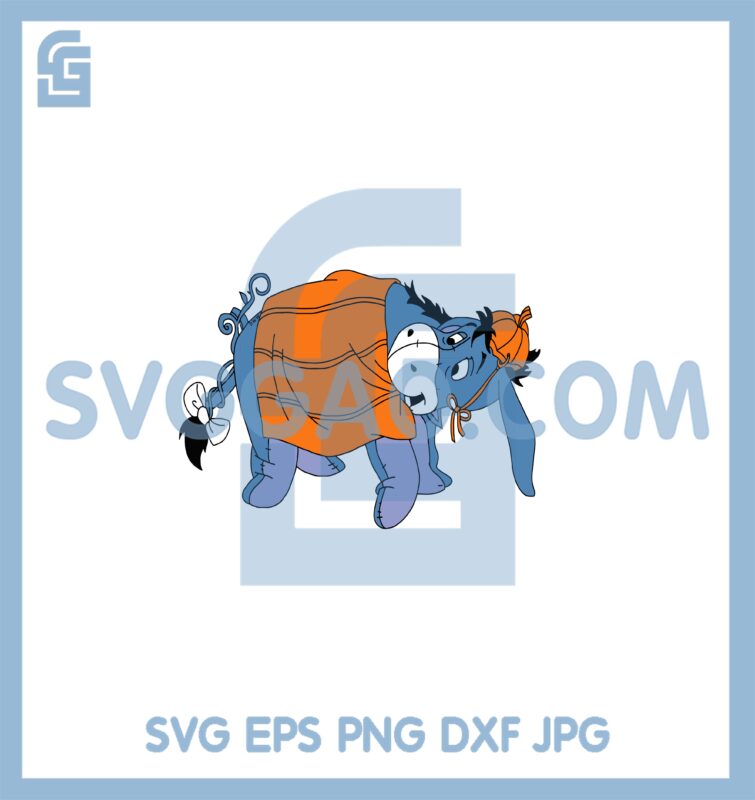 Donkey Suit Pumpkin Svg, Donkey Halloween Svg, Donkey Pumpkin Svg