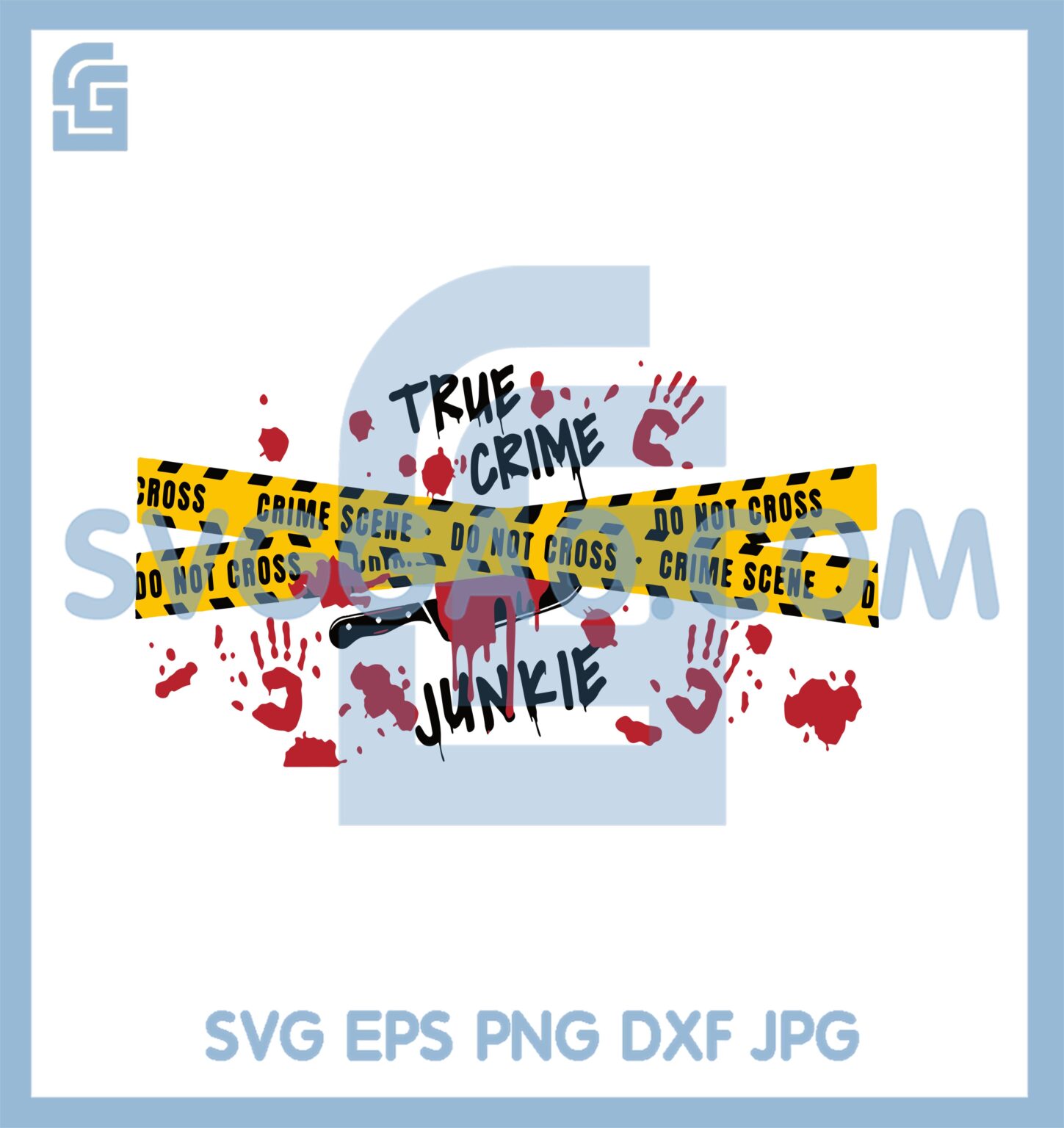 Ghost True Crime Junkie Svg, Ghost Crime Scene Svg, Junkie Halloween Svg