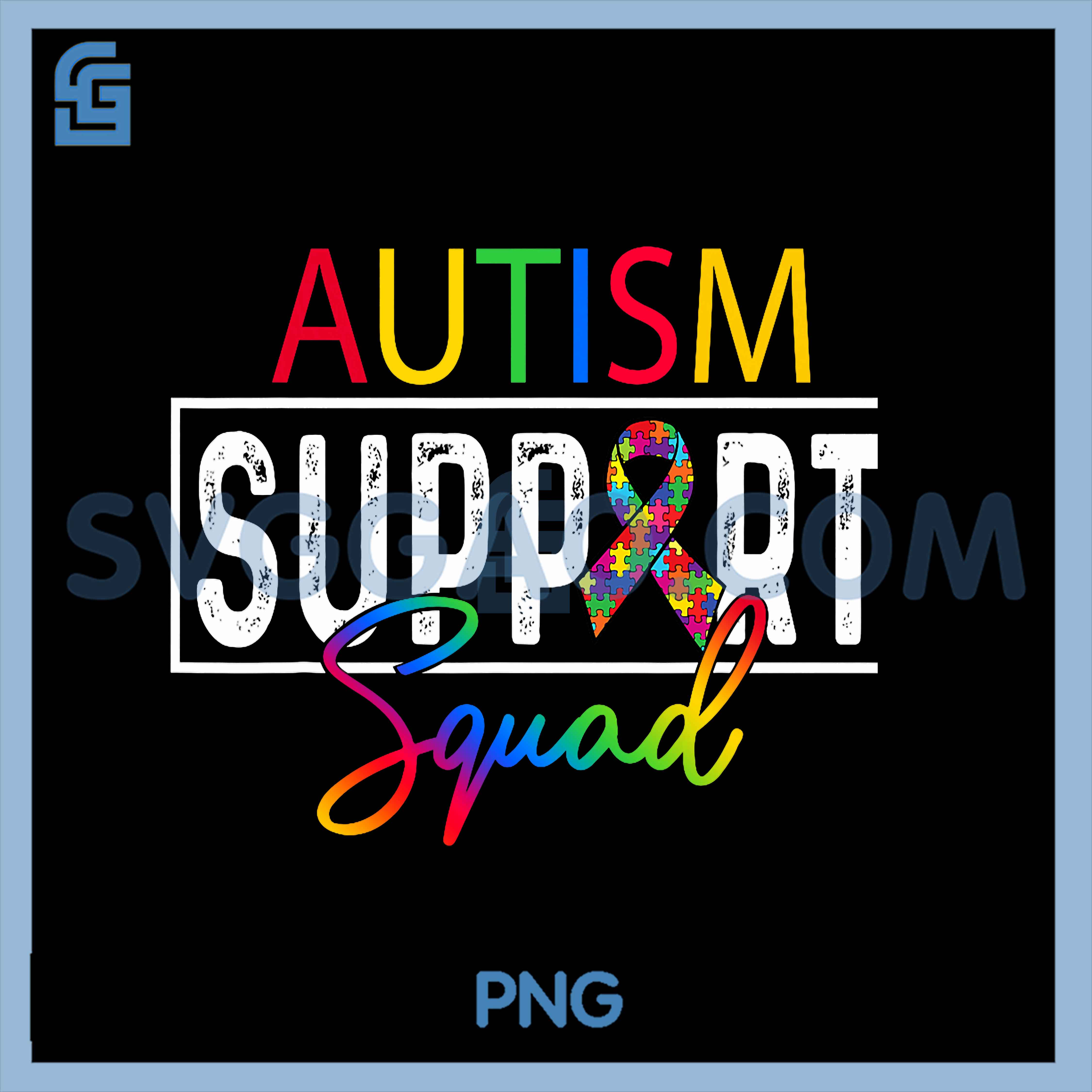 Autism Squad Awareness Autism Support PNG, Team Group Family PNG – SVGGAO