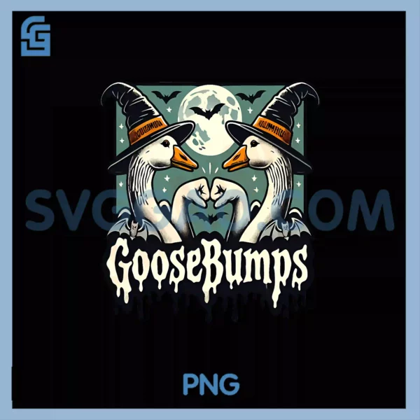 Goose Bumps Goosebumps PNG, Geese Fist Bump Pun Halloween PNG