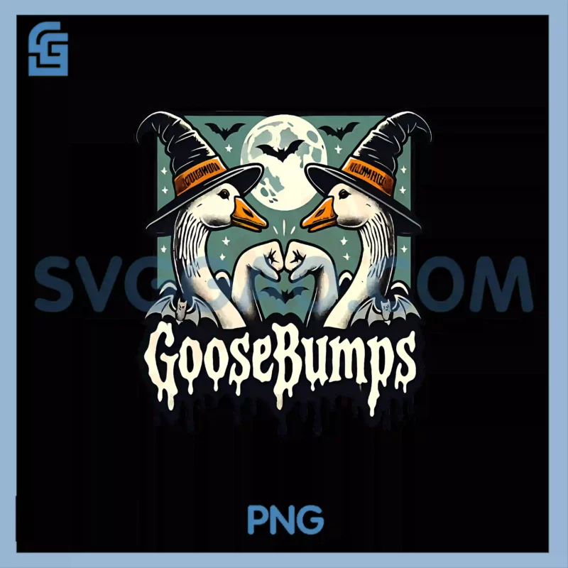 Goose Bumps Goosebumps PNG, Geese Fist Bump Pun Halloween PNG