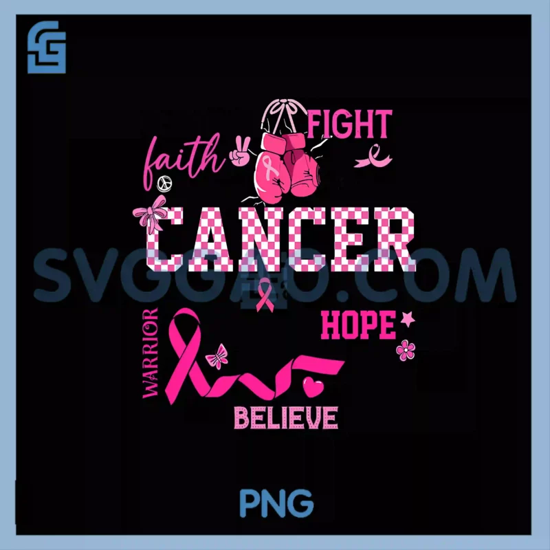 Groovy Retro Pink Ribbon PNG, Breast Cancer Awareness PNG