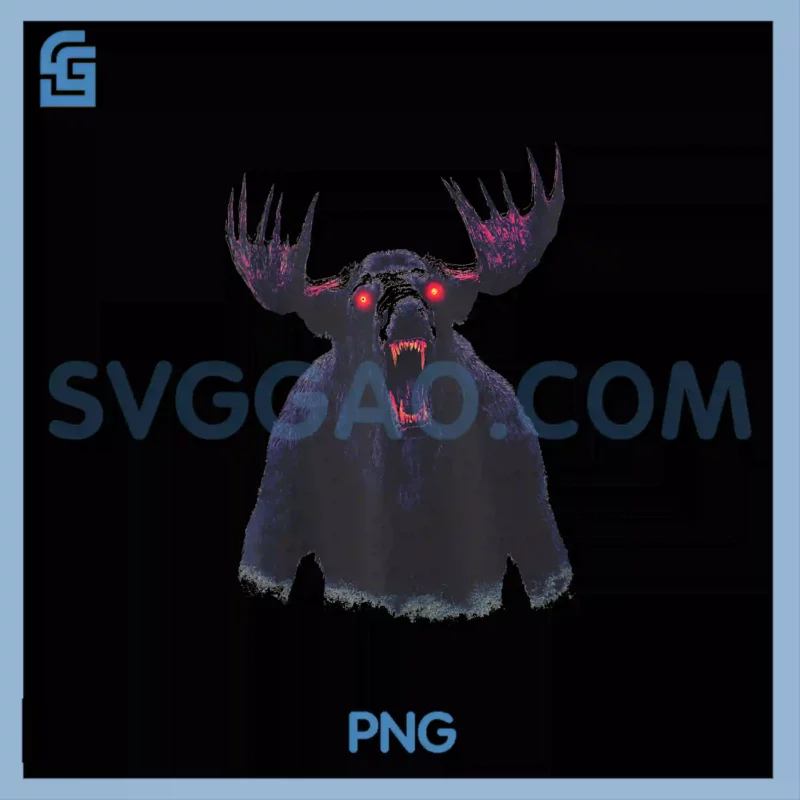 Halloween Moose Horror PNG