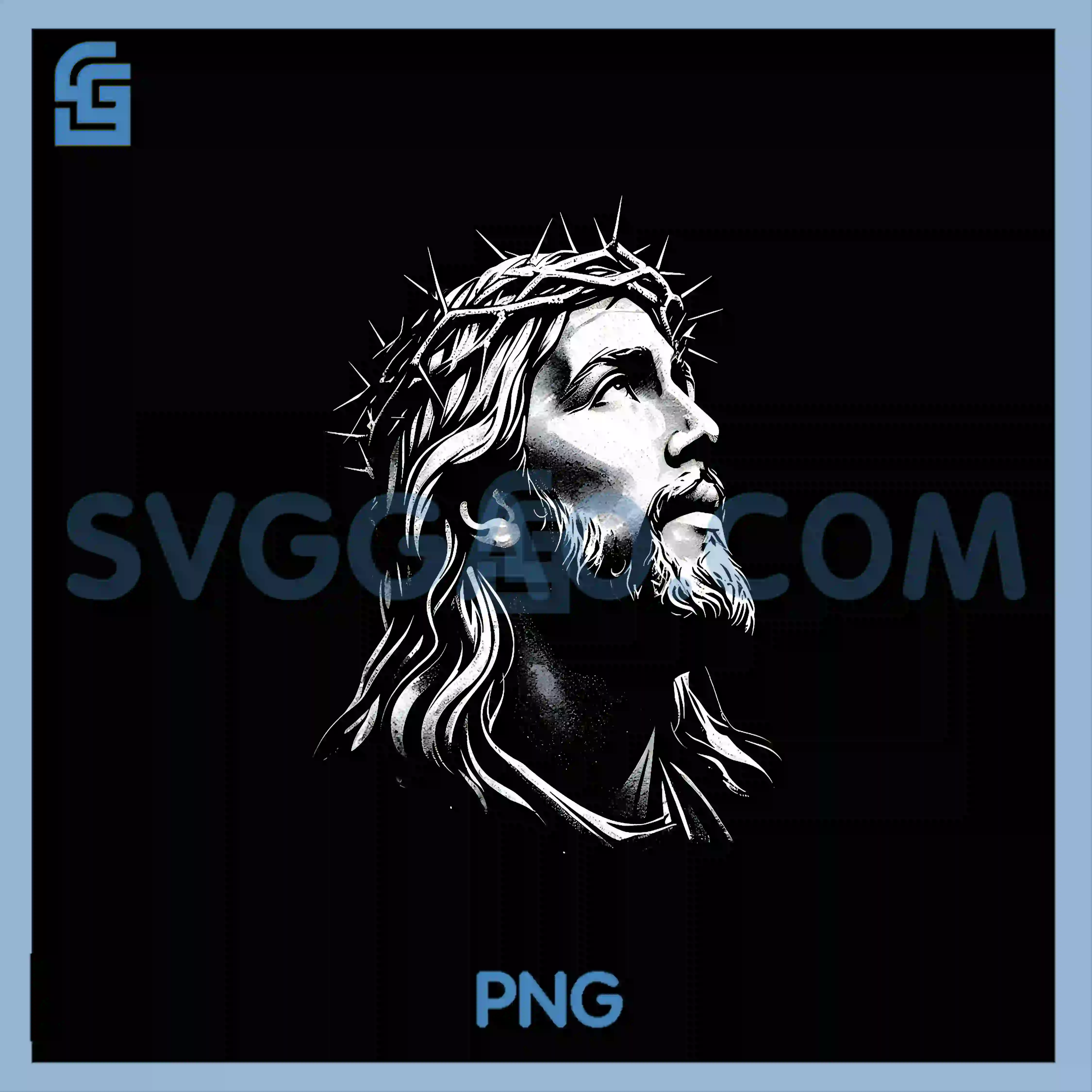 Jesus Face Silhouette Png
