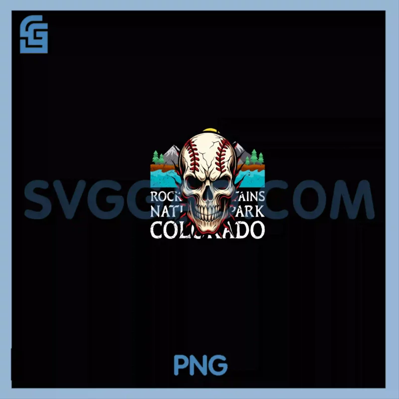 Scary Baseball PNG, Skull Skeleton Halloween 2025 PNG