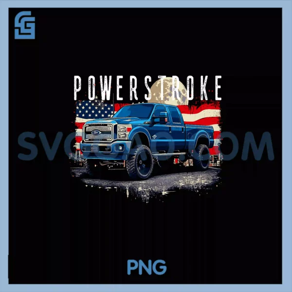 Powerstroke Patriotic Truck PNG, American Flag 6.7L Diesel Truck PNG ...