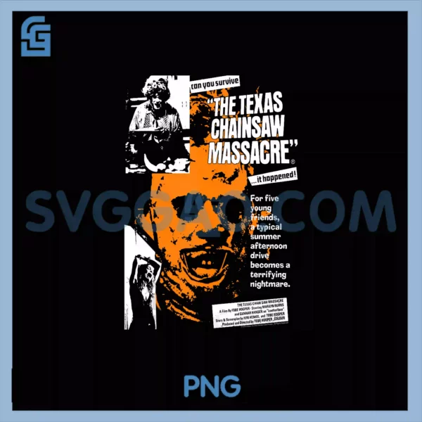 The Texas Chainsaw Massacre PNG, Headline Collage Horror PNG – SVGGAO