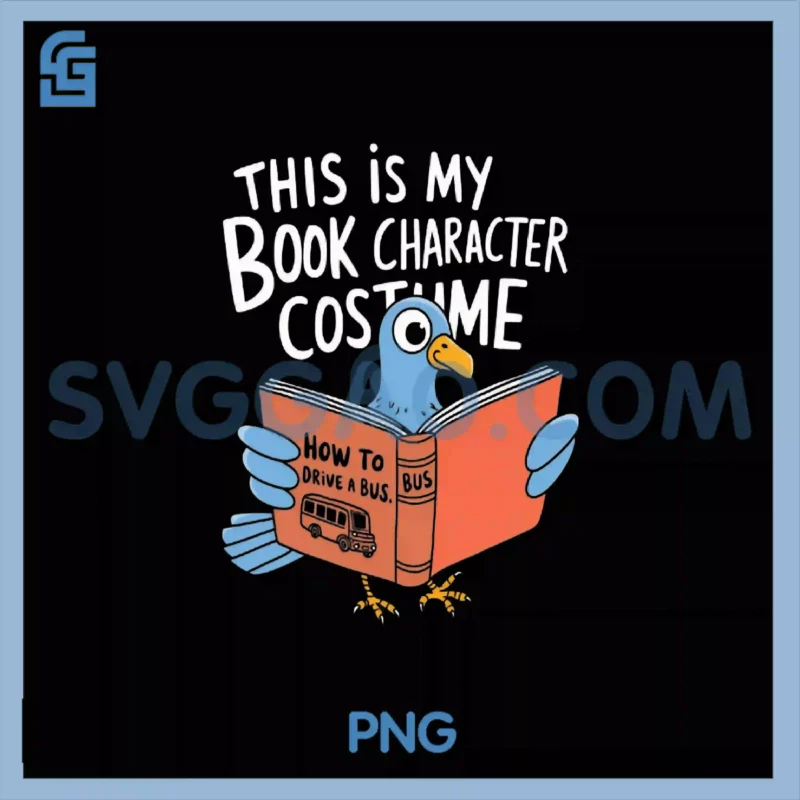 This Is My Book Character PNG, Pigeon Kids Reading PNG