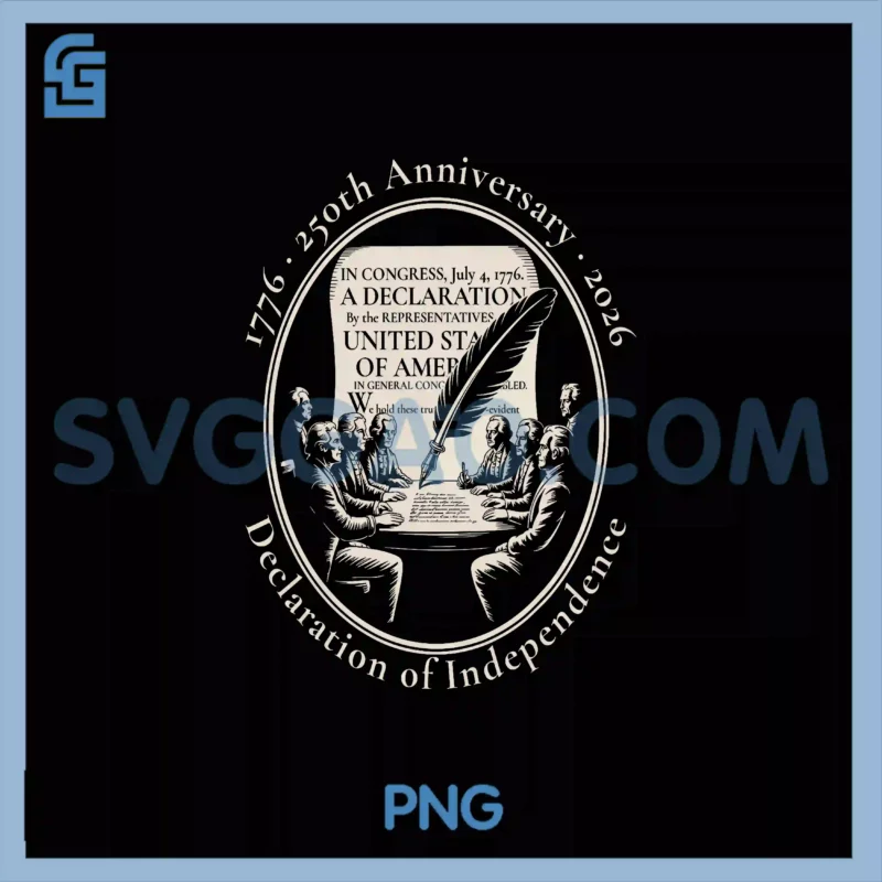 1776 250th Anniversary PNG, Declaration Of Independence 2026 PNG