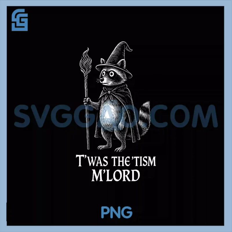 Autism Twas The Tism M Lord PNG, Raccoon PNG