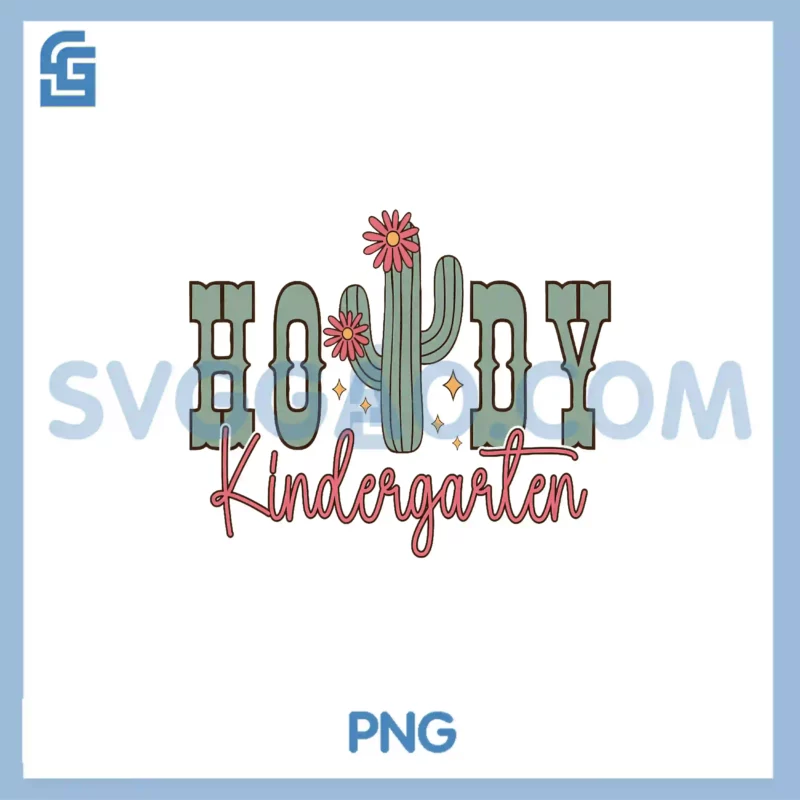 Back To School Western PNG, Howdy Kindergarten PNG