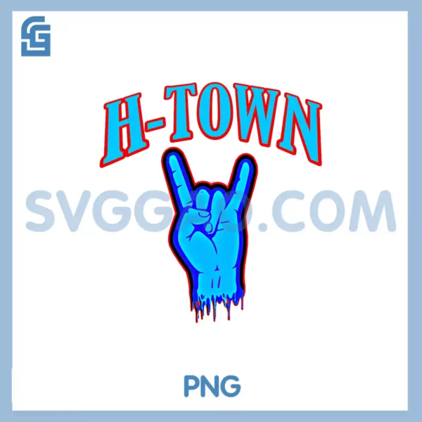 Classic Houston H’Town PNG, Hand Sign For Sport Fans Of Houston PNG ...