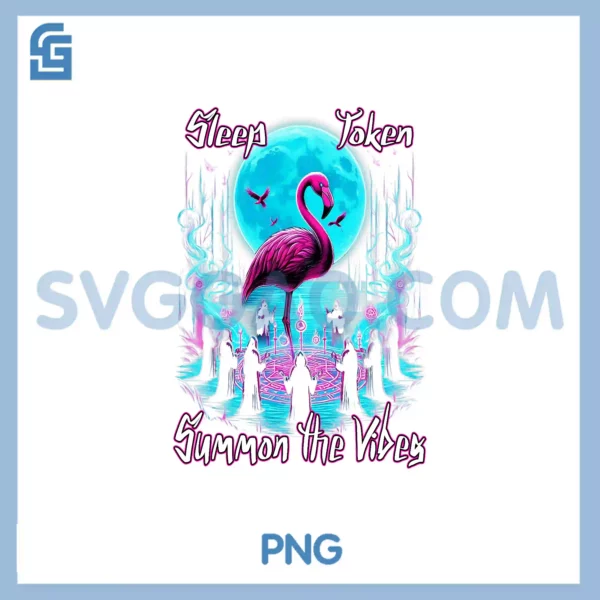 Flamingo Ritual PNG, Sleep Token Aesthetic Moon Vibes PNG – SVGGAO
