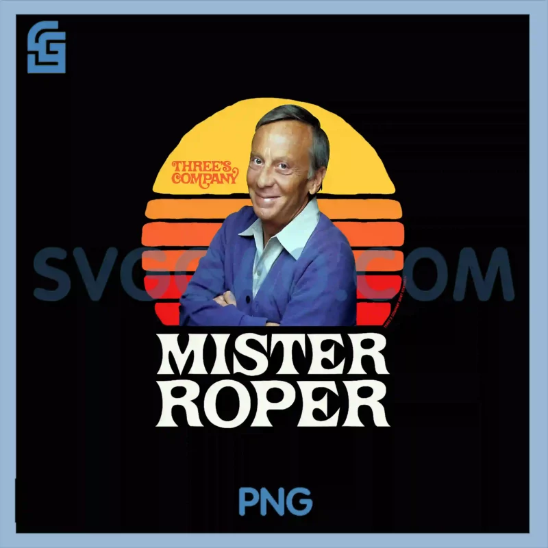 Mister Roper PNG, Stanley Roper 80's Sunset Three's Company PNG