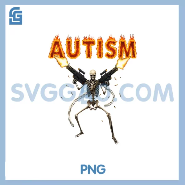 Autism Skeleton PNG, Oddly Specific Meme Autistic Awareness PNG
