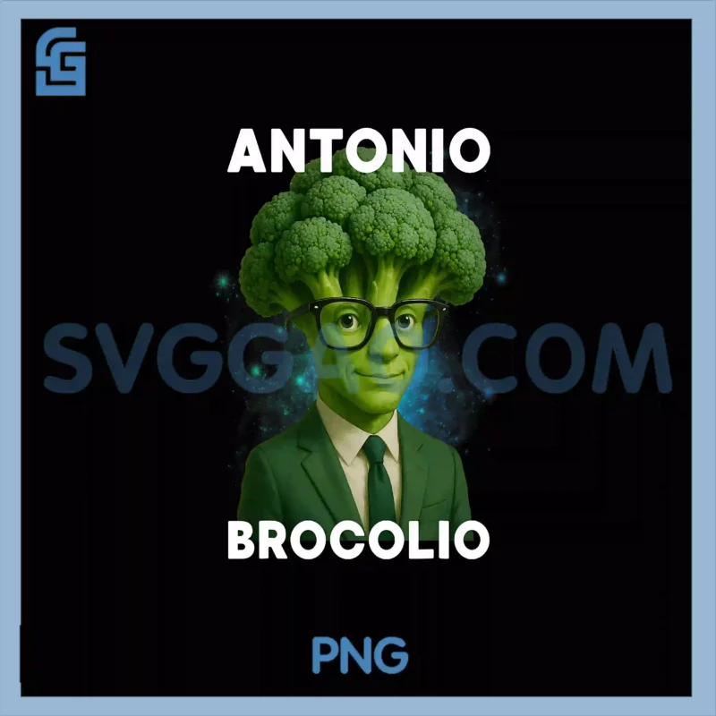 Antonio Brocolio Broccoli Broccolino PNG, Italian Brainrot PNG
