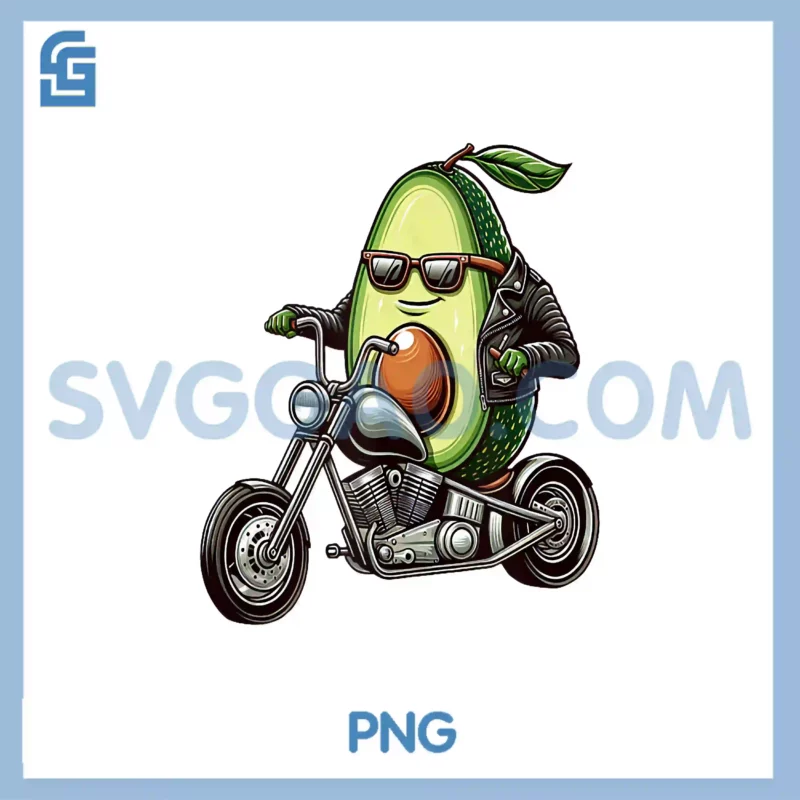 Cool Motorcycle Pickles PNG, Ride Happiness PNG