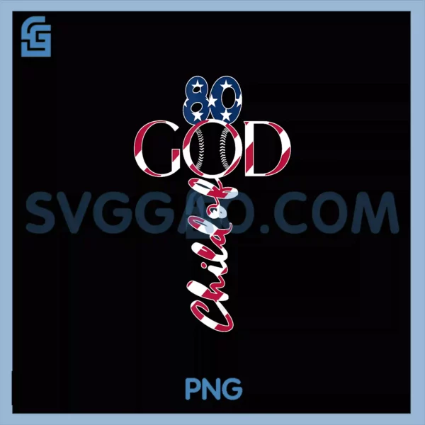 BASEBALL JESUS 80 YEARS PNG, CHILD OF GOD BASEBALL 80th BIRTHDAY PNG ...