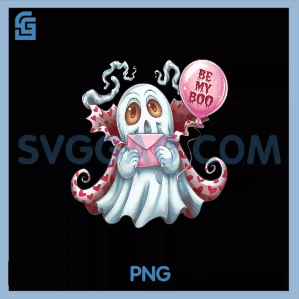 Cute Be My Boo Ghost Pink PNG