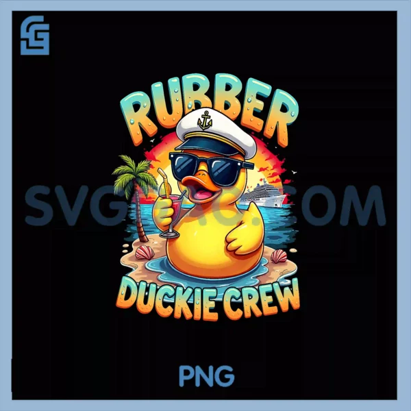 Rubber Duckie Crew PNG, Cruise Duck Matching Group Trip PNG