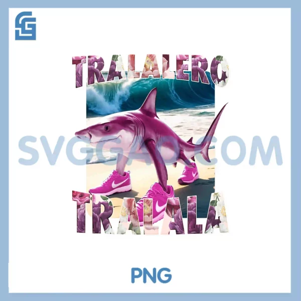 Tralalero Tralala Shark Meme PNG, Italian Brainrot PNG – SVGGAO