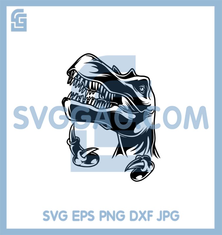 Dinosaur Thinking Svg File, Dinosaur Clipart