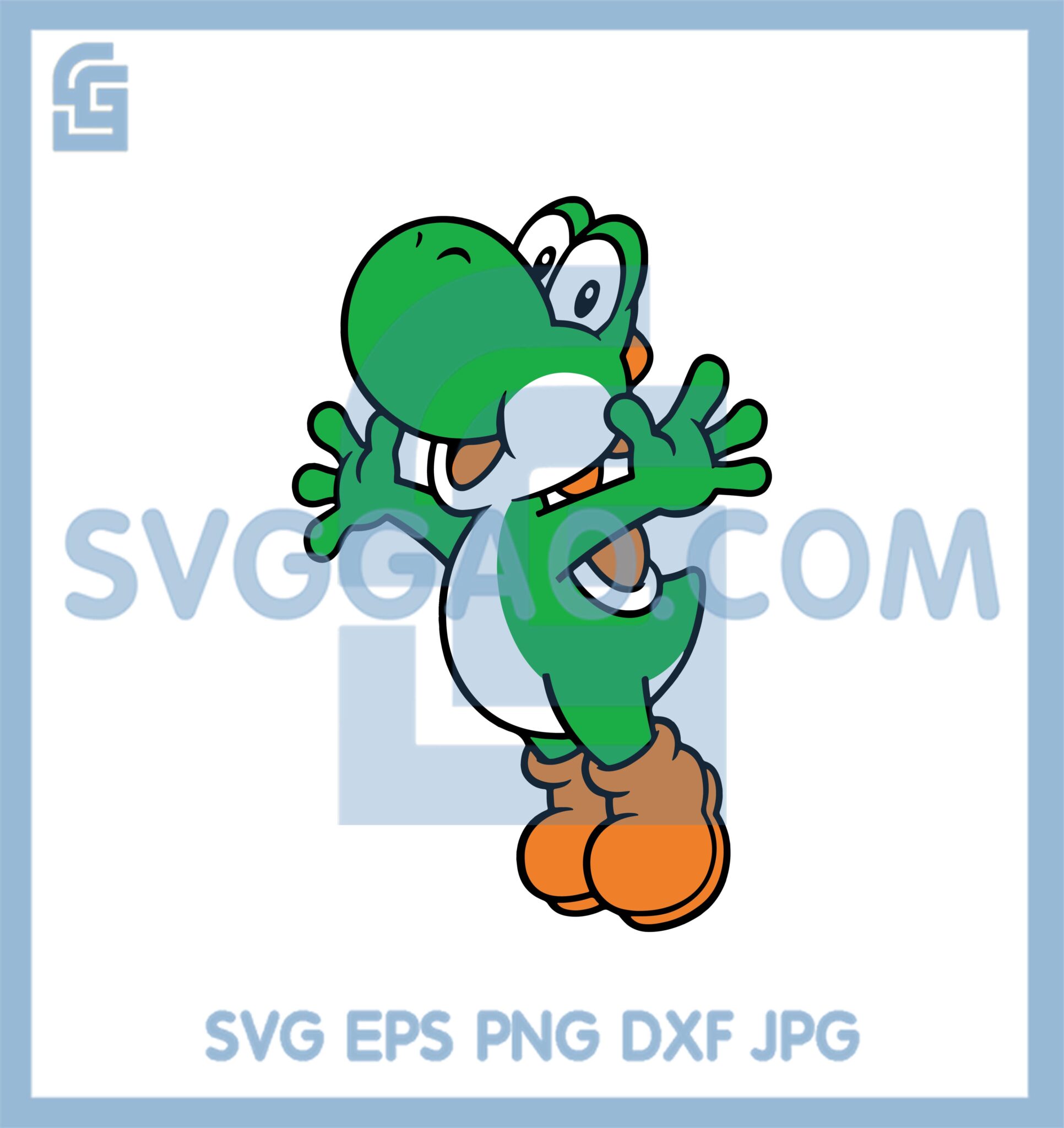 Dinosaur Yoshi SVG, Yoshi Cute SVG, Movies YoShi SVG