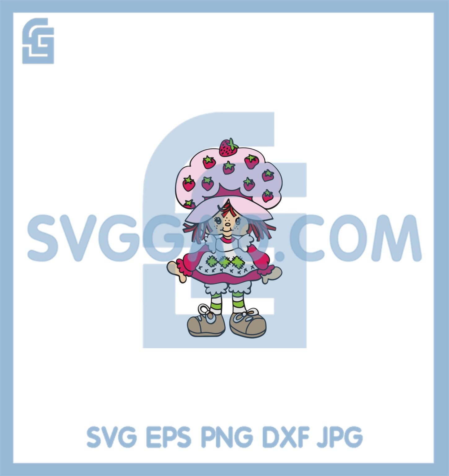 Dolly Strawberry Shortcake Svg, Strawberry Shortcake Svg