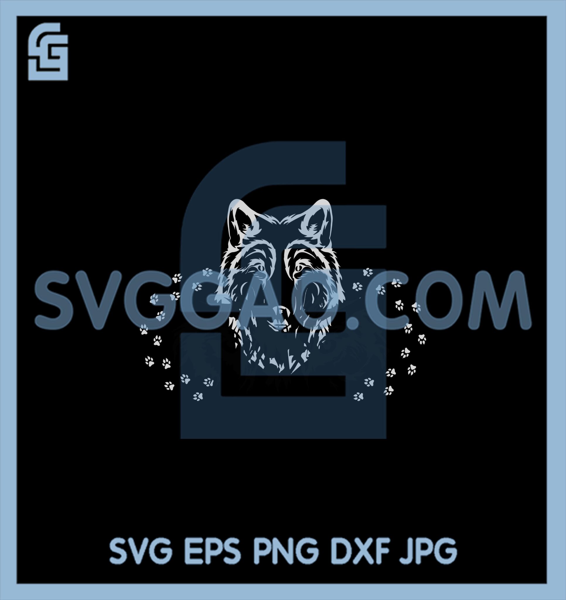 Double Wolf Eyes Svg, Lonely Wolf Svg, Howling Wolf Svg