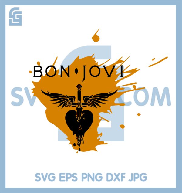 Drip Bon Jovi Svg, File-Jon Bon Jovi Svg, Design Jon Bon Jovi Drip Svg