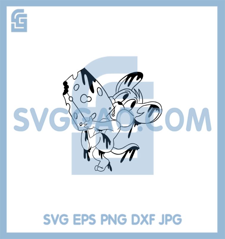 Dripping Mouse Holding Cheese Svg, Cheese Mouse Svg, Cheese Melt Svg ...