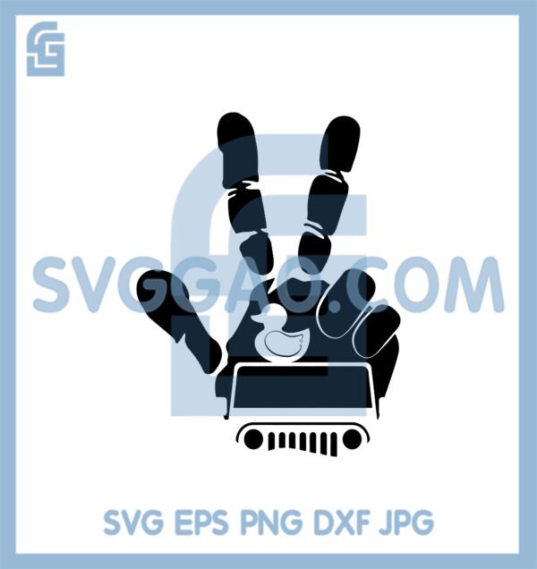Duck Jeep Wave Svg ,Peace Love Jeep Svg, Jeep Lover Svg, Jeep Wave Hand ...