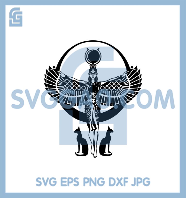 Egyptian Goddess Svg, Isis Svg, Wings Svg – SVGGAO