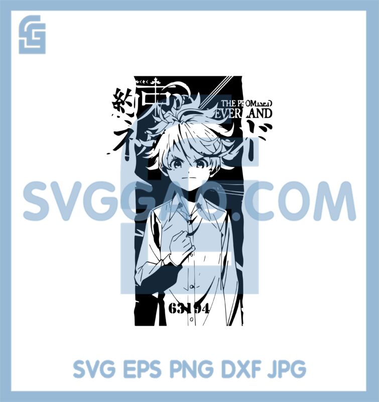Emma The Promised Neverland Svg, Heroes Japanese Cartoon Svg