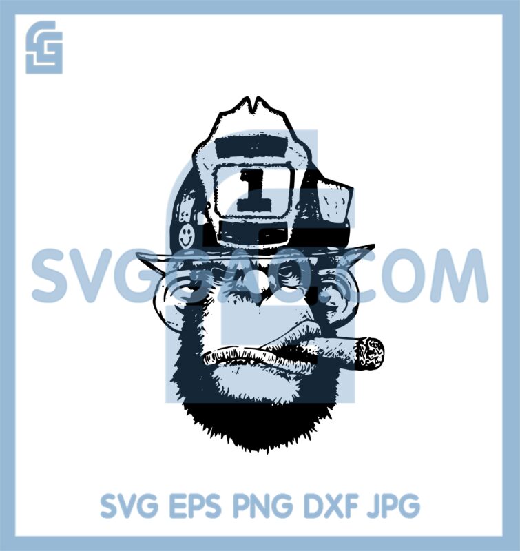 EMT Maltese Gorilla Monkey Svg, Firefighter Fireman Rescue Salvation ...