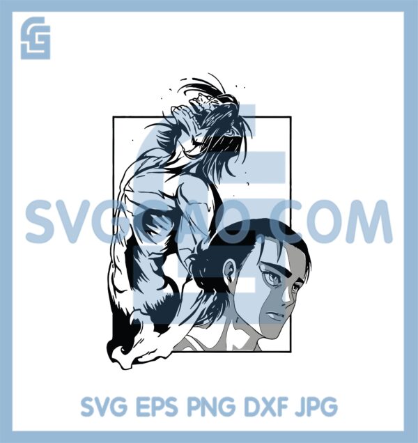 Eren Giant Monster Svg, Eren Attack Giant Monster Svg – SVGGAO