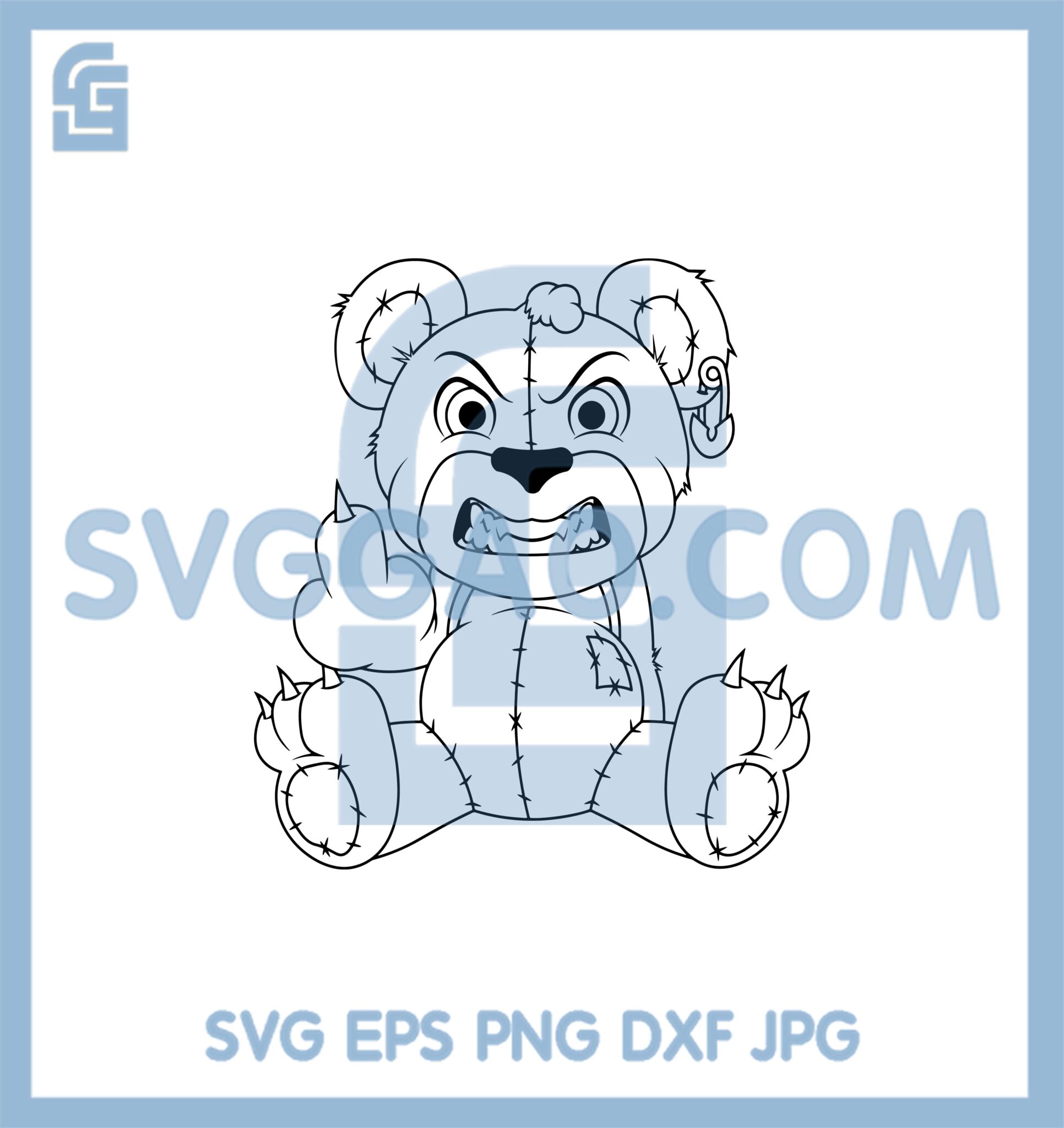 Angry Bear Svg, Bear Middle Finger Svg, Angry Middle Finger Svg – SVGGAO