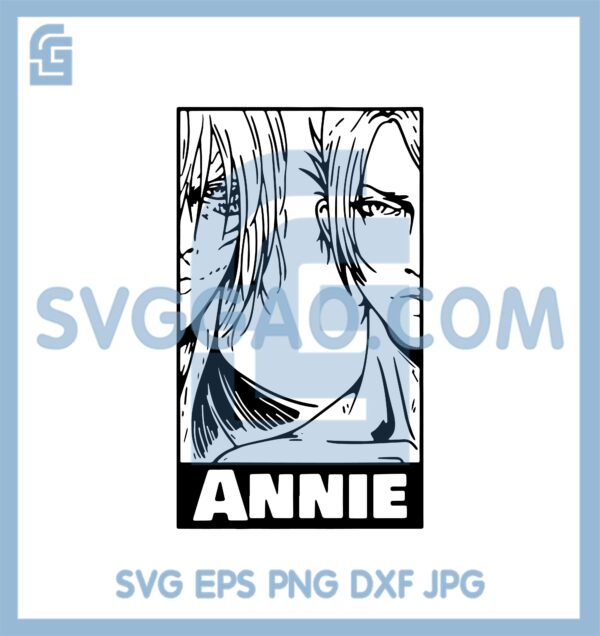 Annie Eren Yeager Svg, Titan Attack OnEren Yeager Svg, Cartoon Eren ...