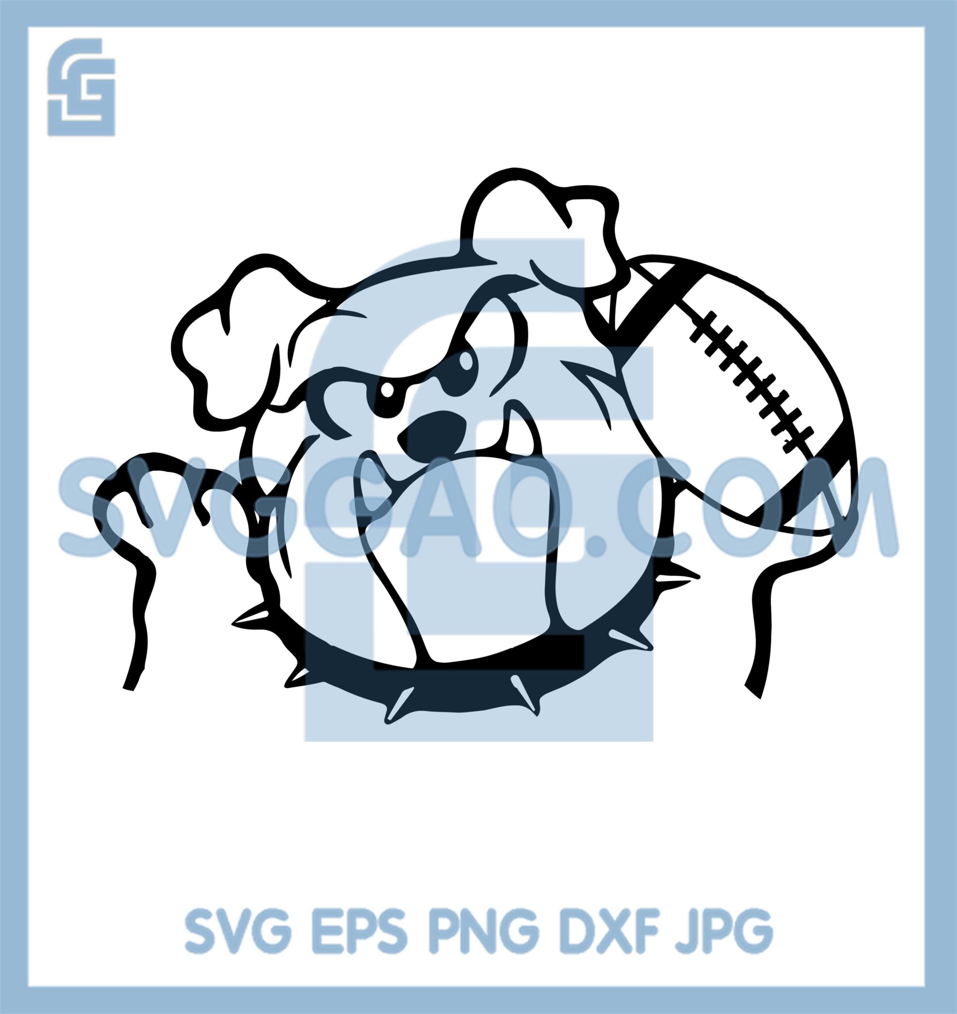 Bulldogs Football Svg, Bulldogs Ball Svg, Bulldogs And Football Svg