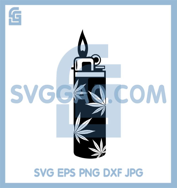 Cannabis Lighter Svg, Weed Lighter Svg, Marijuana Lighter Svg