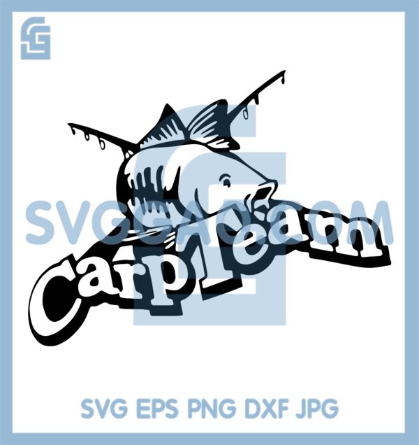 Carp Team Svg, Carp Fish Svg, Carp Svg, Carp Fishing Svg