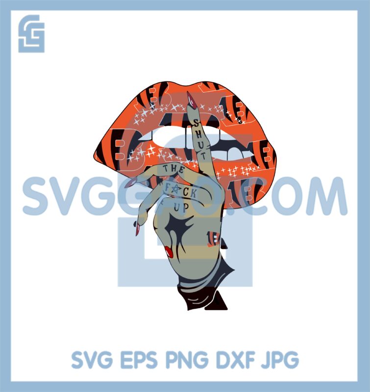 Cincinnati Bengals Lips New Svg, Bengals Girl Lips Svg, Football File ...