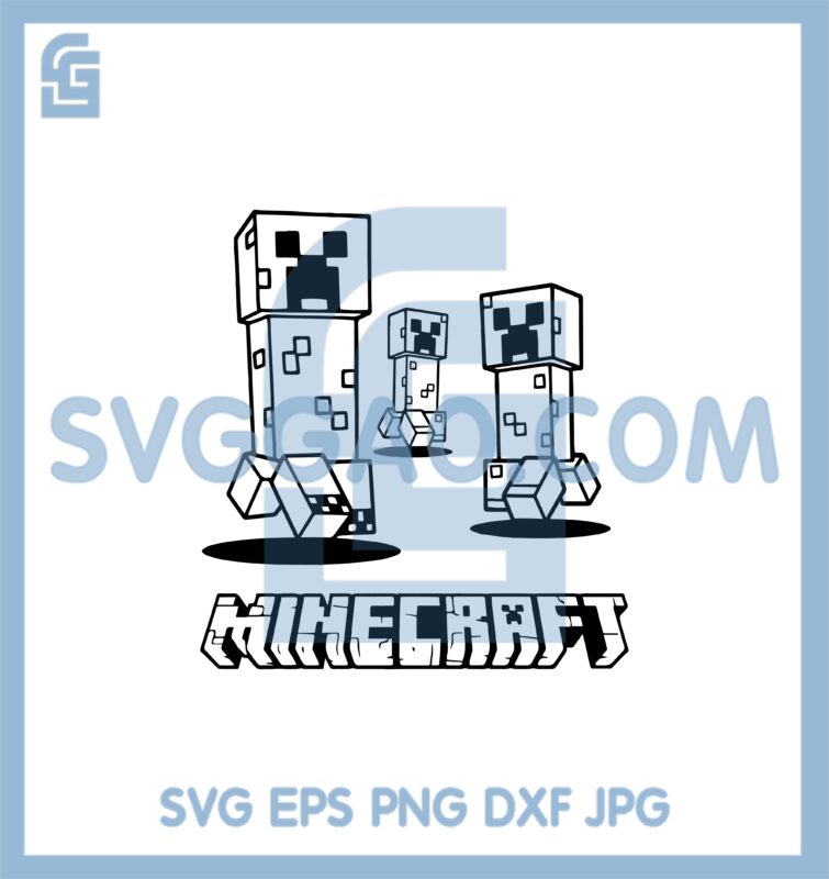 Creeper Mincraft New Svg, Creeper Svg, Mincraft Svg, Mincraft File Png