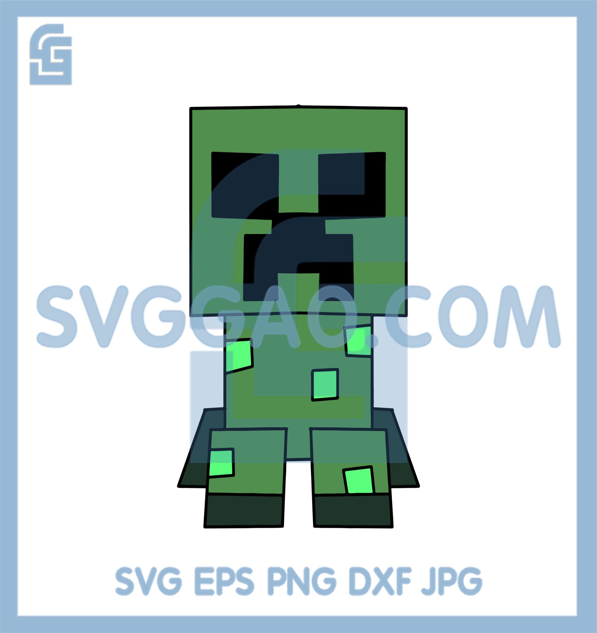 Creeper Svg, Creeper Minecraft Svg, Minecraft Svg – SVGGAO